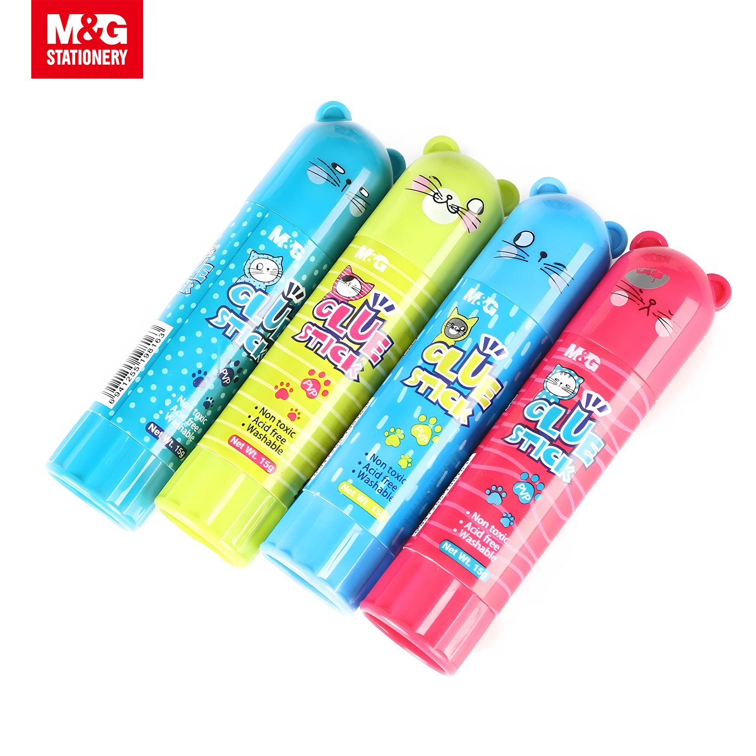 M&G "So Many Cats" Cute Cat Design Glue Stick PVP 15g 24s/Set (ASGN717 – M&G Stationery Philippines